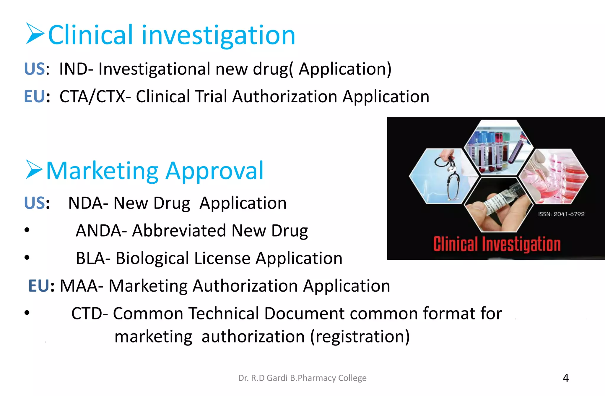 Approved regulatory bodies and agencies. | PPTX
