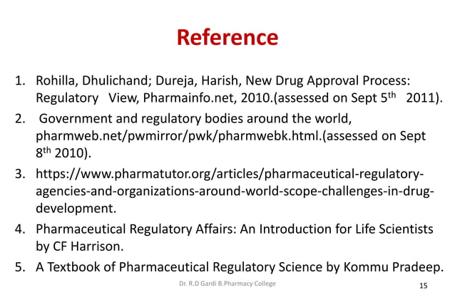 Approved regulatory bodies and agencies. | PPTX | Pharmaceutical Industry | Industries