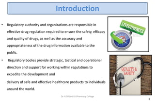 Approved regulatory bodies and agencies. | PPTX