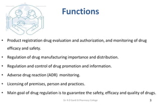 Approved regulatory bodies and agencies. | PPTX