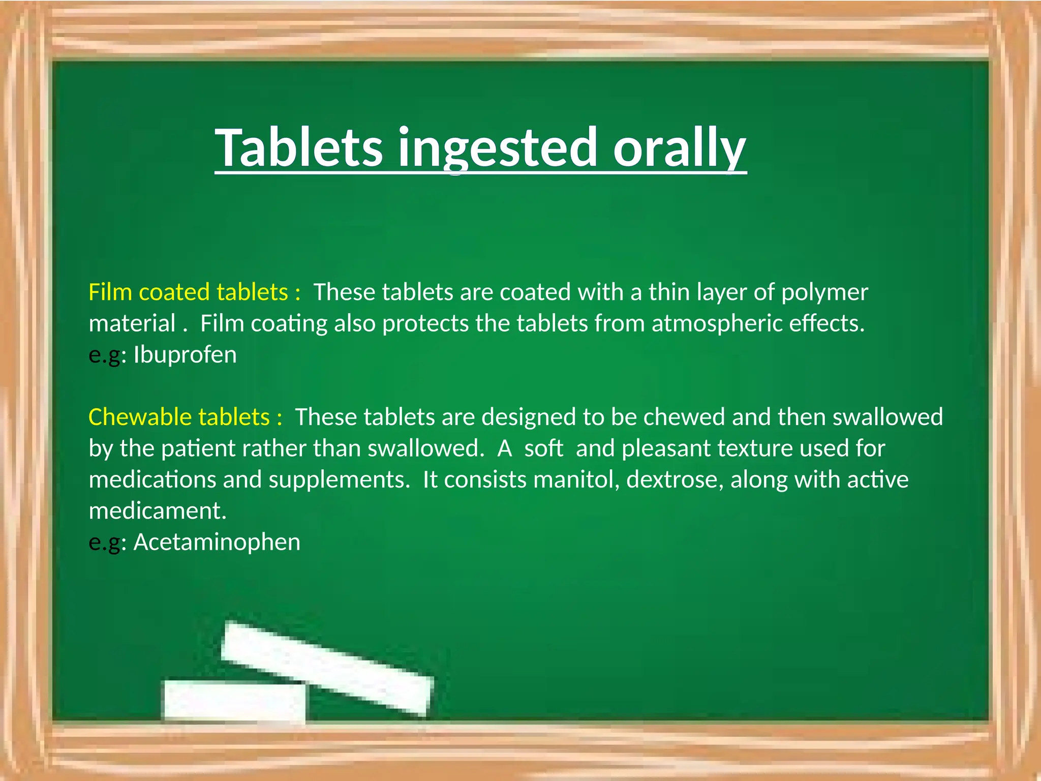 Tablets •|• [types of tablets] and classification of tablets | PPTX
