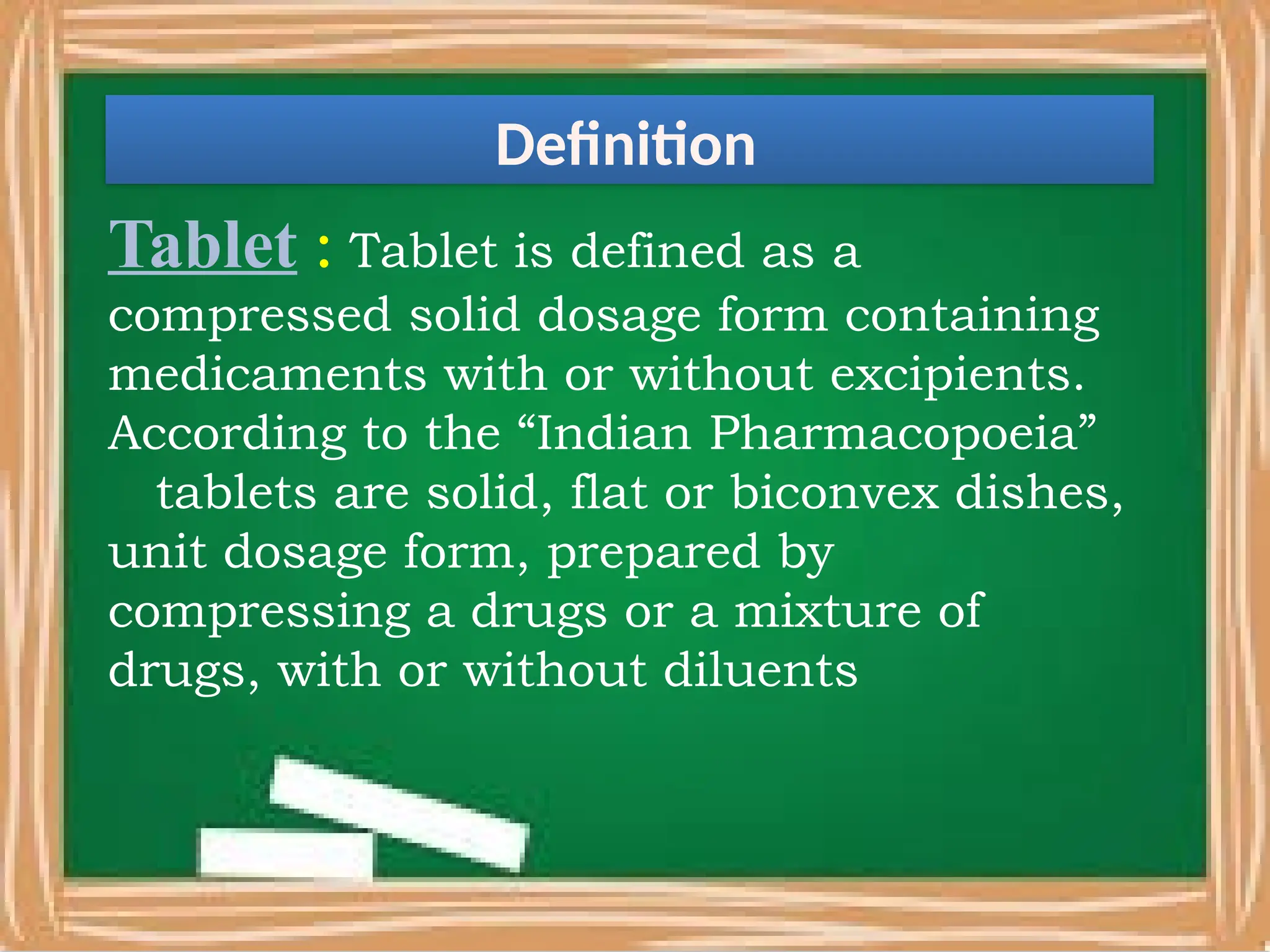 Tablets •|• [types of tablets] and classification of tablets | PPTX