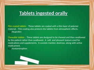 Tablets •|• [types of tablets] and classification of tablets | PPTX