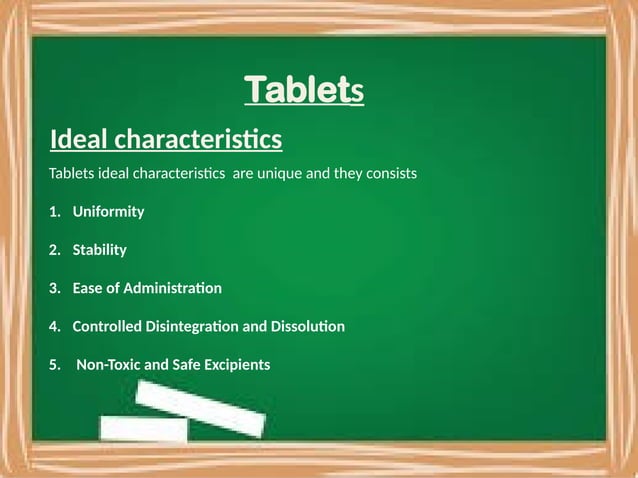 Tablets •|• [types of tablets] and classification of tablets | PPTX
