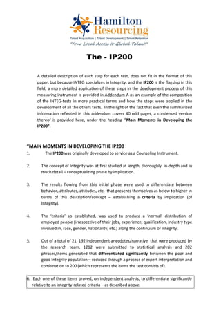 IP 200 Introduction | PDF