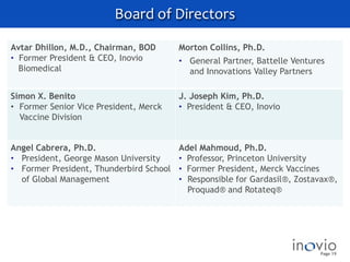 Inovio Pharmaceuticals 2012 Investor Presentation | PPT