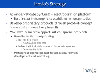 Inovio Pharmaceuticals 2012 Investor Presentation | PPT