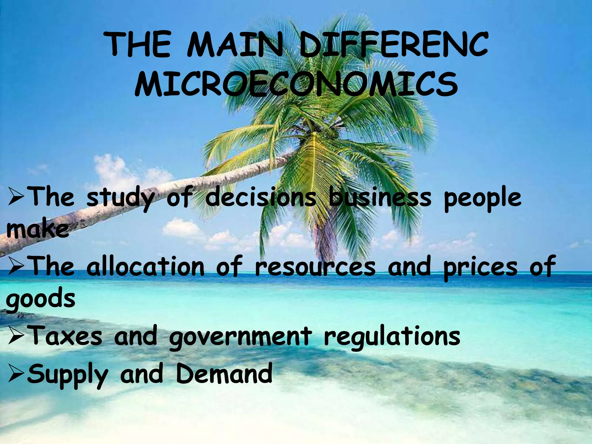 difference between micro & macroeconomics | PPT