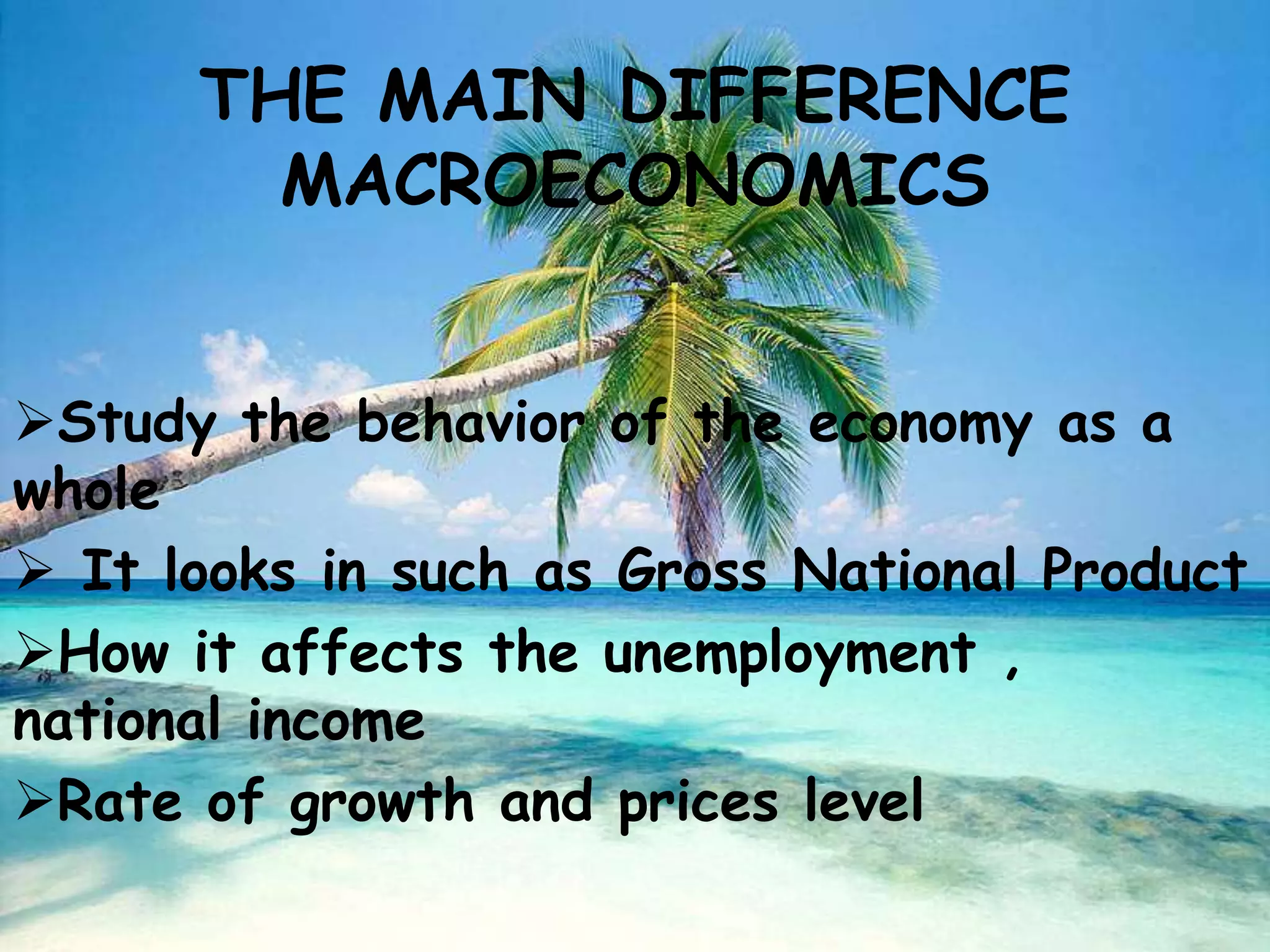 difference between micro & macroeconomics | PPT