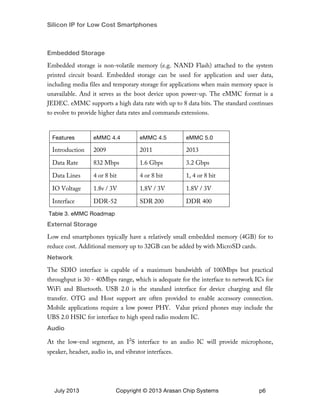 Silicon IP for Low Cost Smartphones | PDF