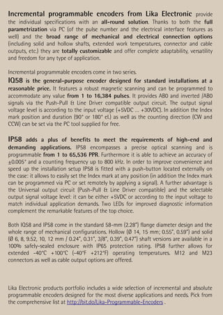 IP58 IQ58 Programmable Incremental Encoder EN | PDF