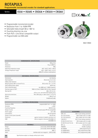 IP58 IQ58 Programmable Incremental Encoder EN | PDF