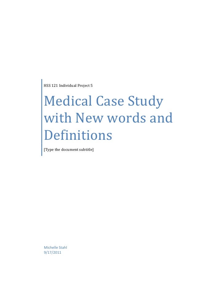 case study medical