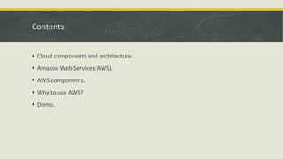 Introduction to Cloud computing and AWS services | PPTX