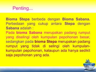 Bioma Padang Rumput | PPTX