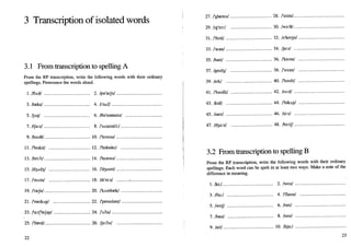 IPA transcription exercises | PPT