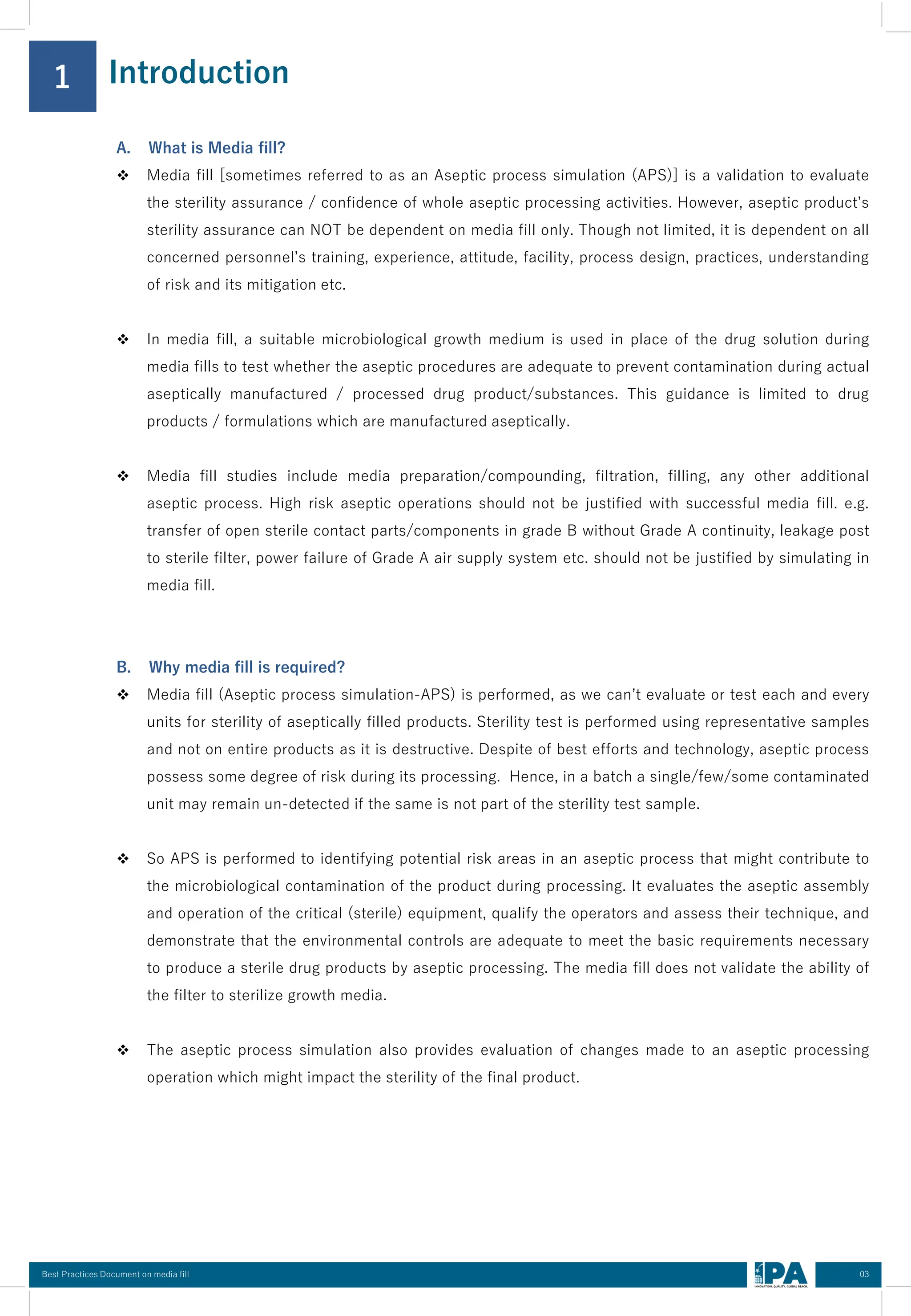 Best Practices on Media Fill | PDF