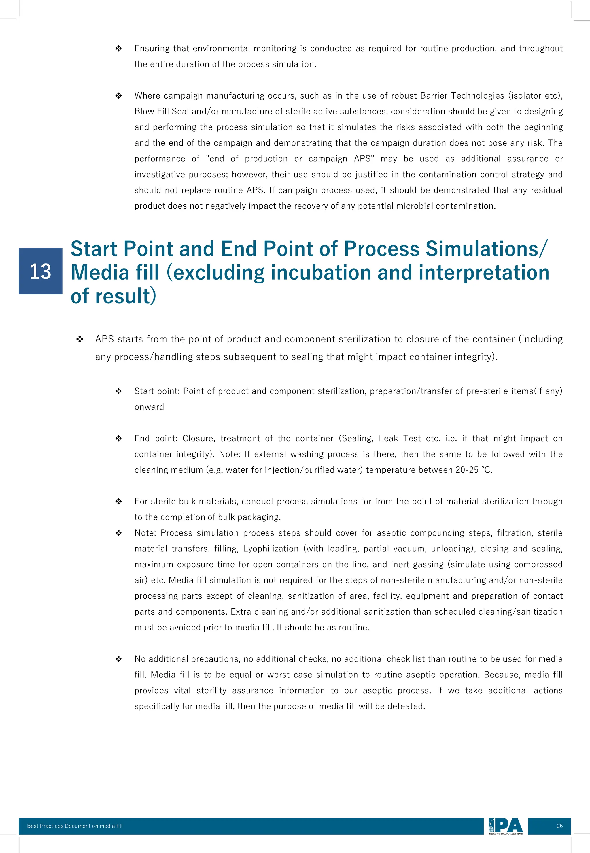 Best Practices on Media Fill | PDF