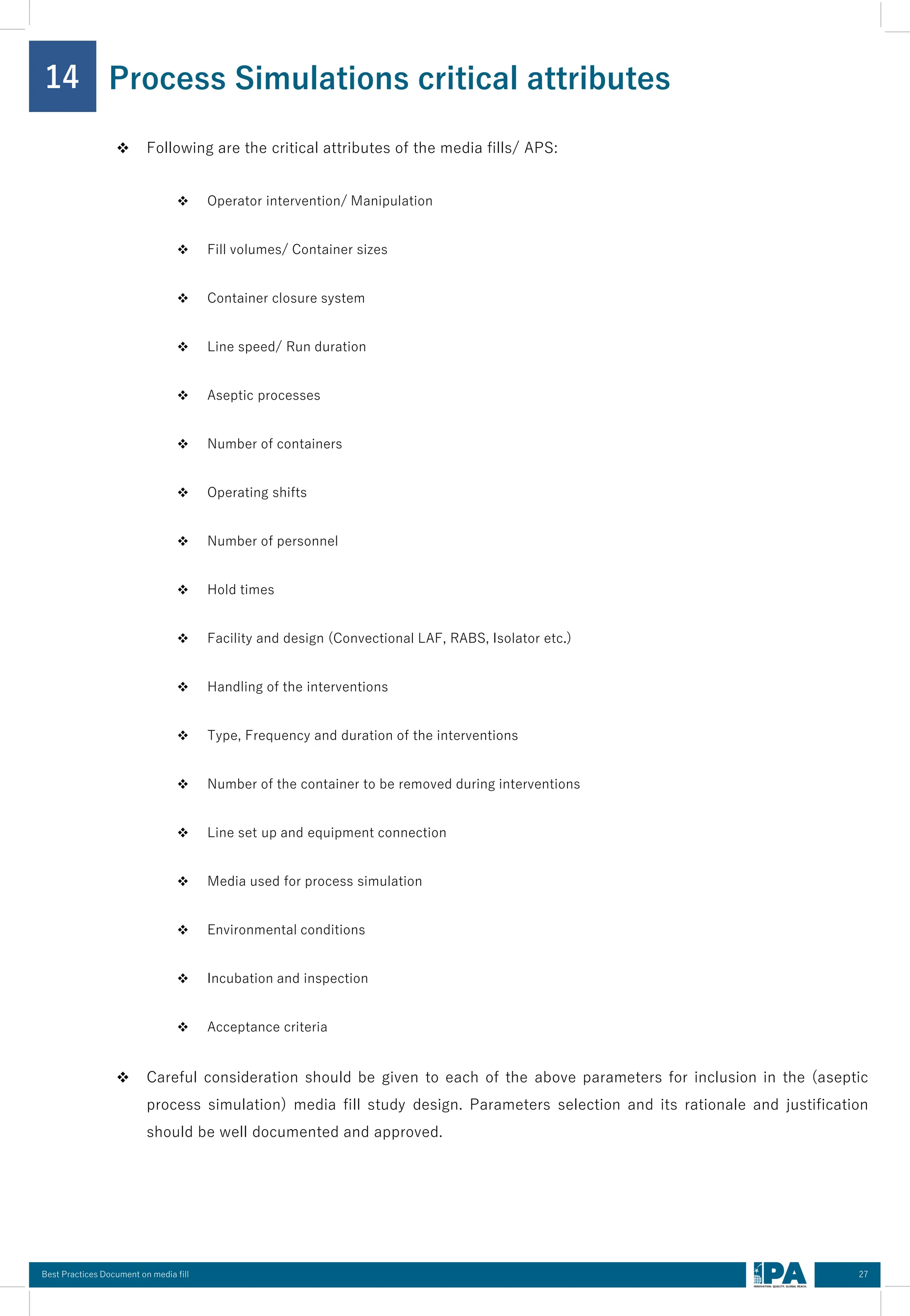 Best Practices on Media Fill | PDF