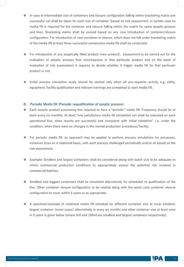 Best Practices on Media Fill | PDF