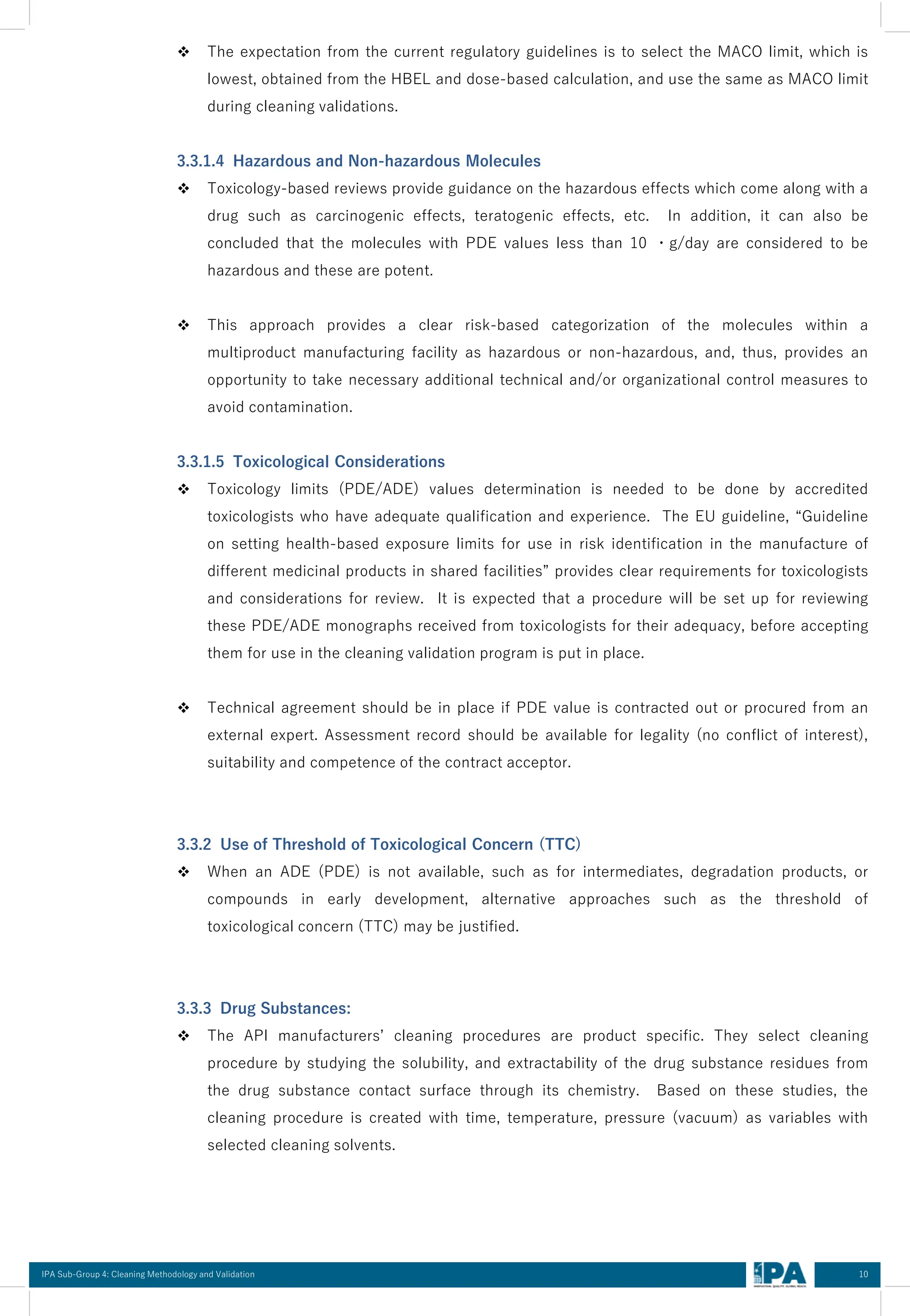 Cleaning Methodology and Validation | PDF