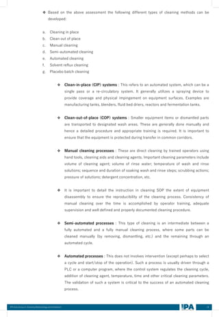 Cleaning Methodology and Validation | PDF