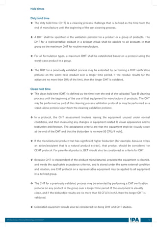 Cleaning Methodology and Validation | PDF