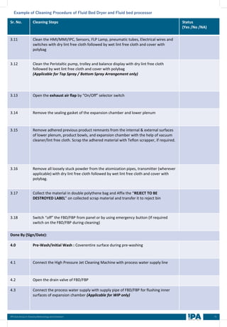 Cleaning Methodology and Validation | PDF