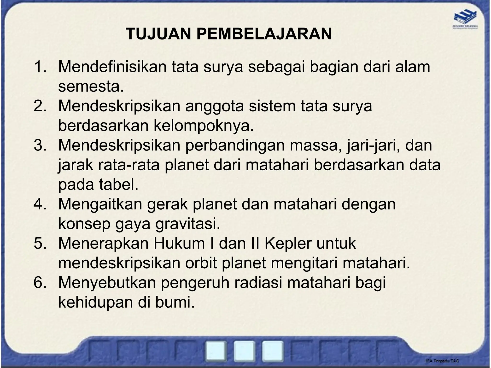 Powerpoint tentang tata Surya bumi dan planet lainnya | PPT