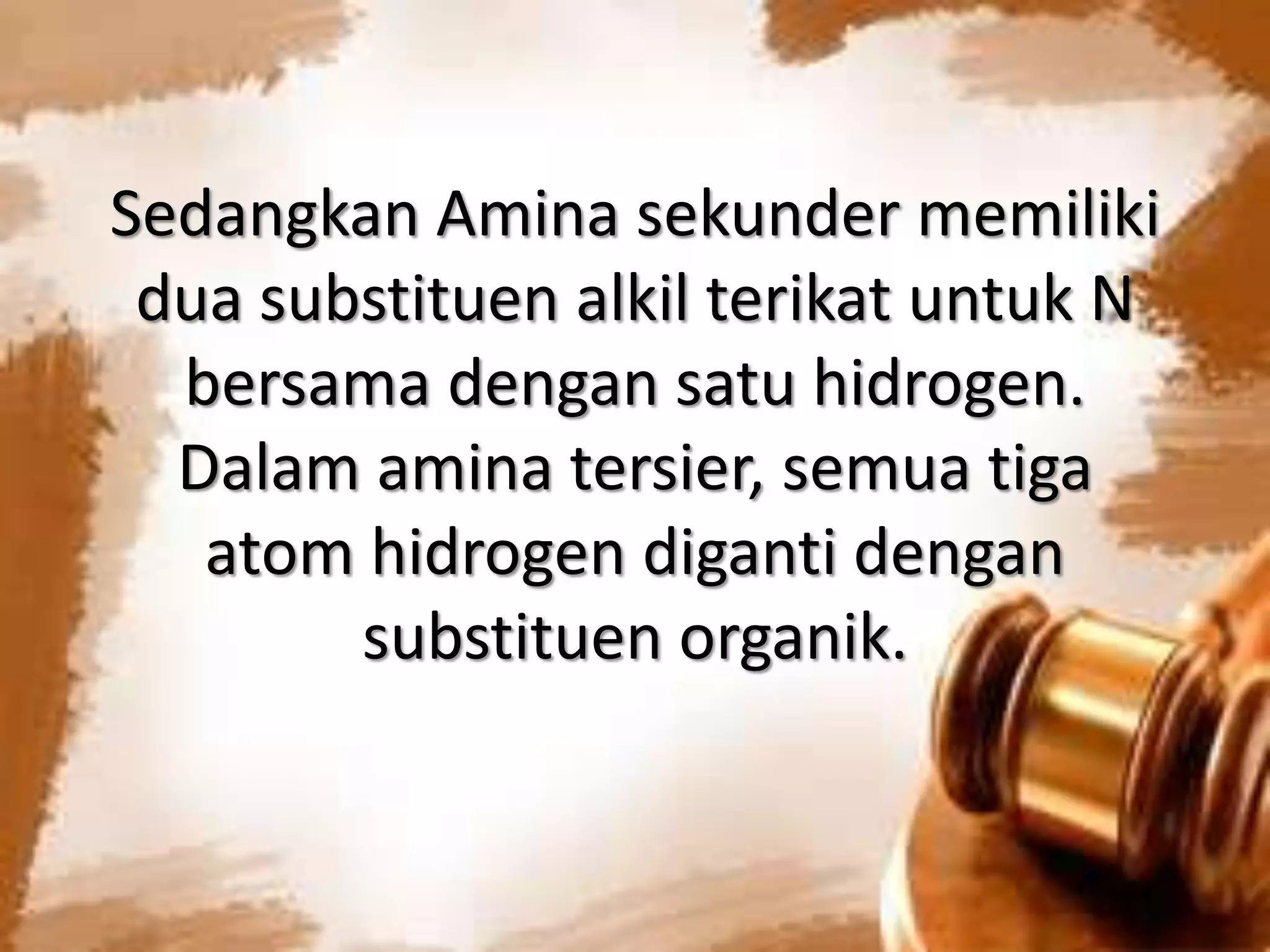 Gugus Hidrokarbon tentang Amina | PPT