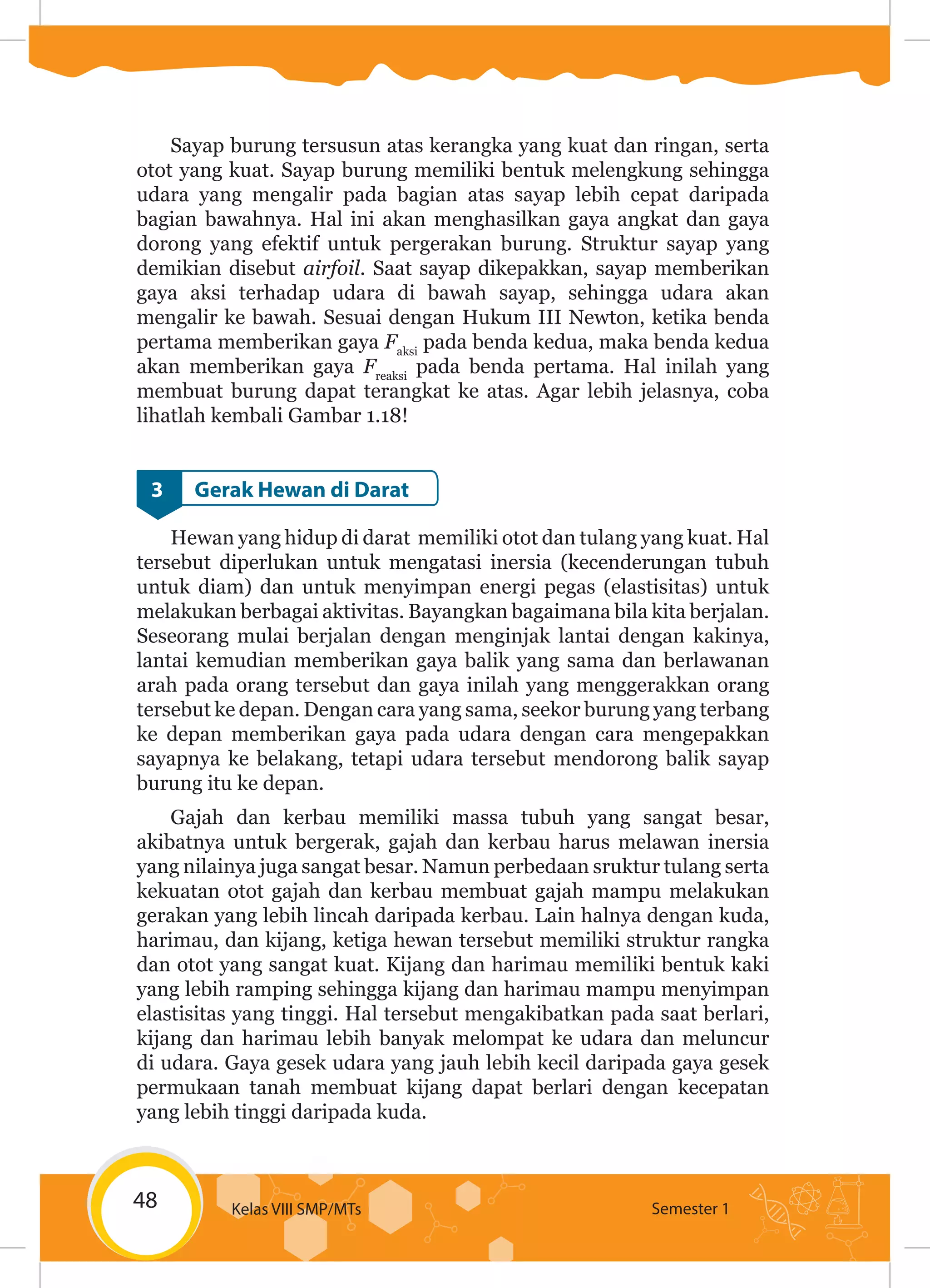 Ipa8 kd1-sistem gerak hewan | PDF