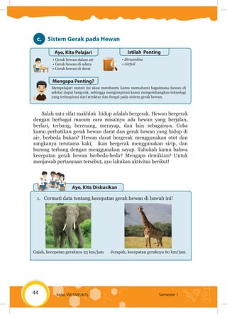 Ipa8 kd1-sistem gerak hewan | PDF