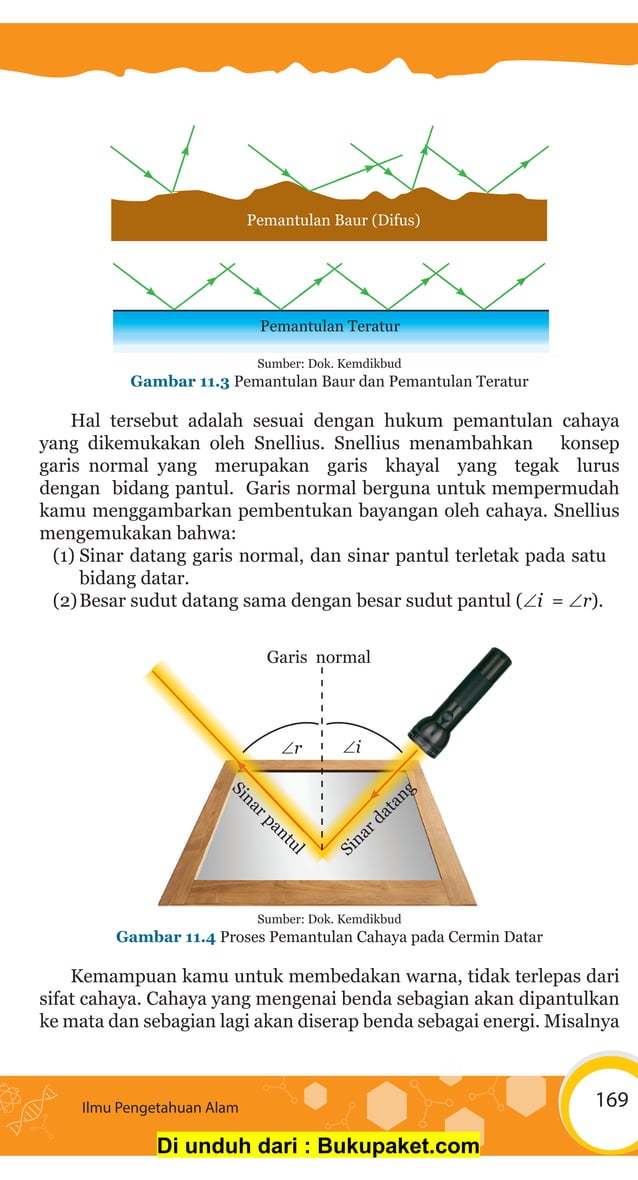 Ipa8 kd12-sifat cahaya dan proses pembentukan bayangan | PDF