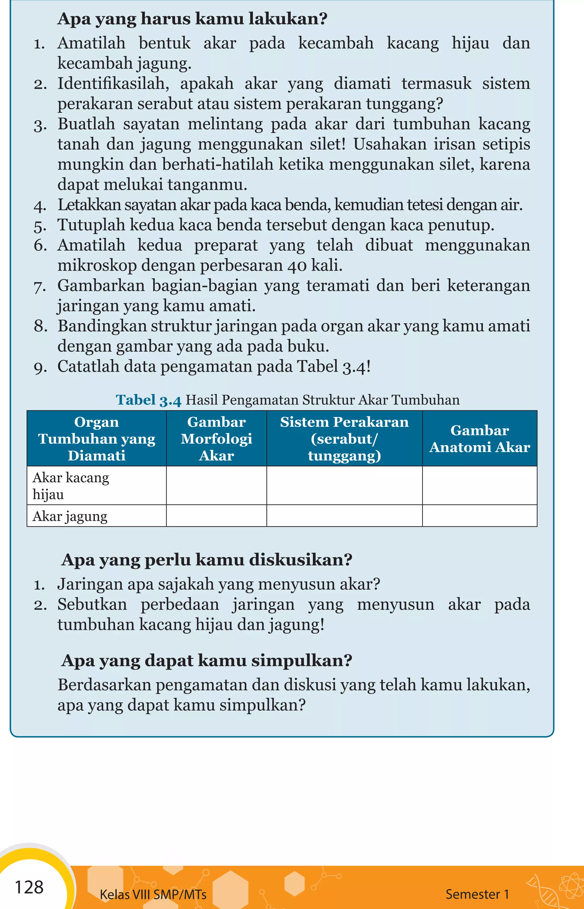 Ipa 8 kd4 struktur dan fungsi jaringan tumbuhan | PDF