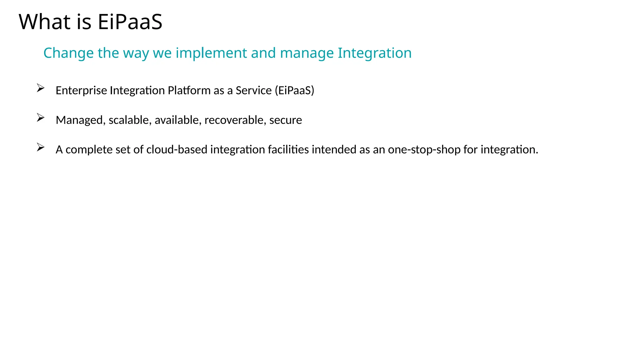 Ipaas Integration Architecture Slideshare Minipptx Cloud Computing
