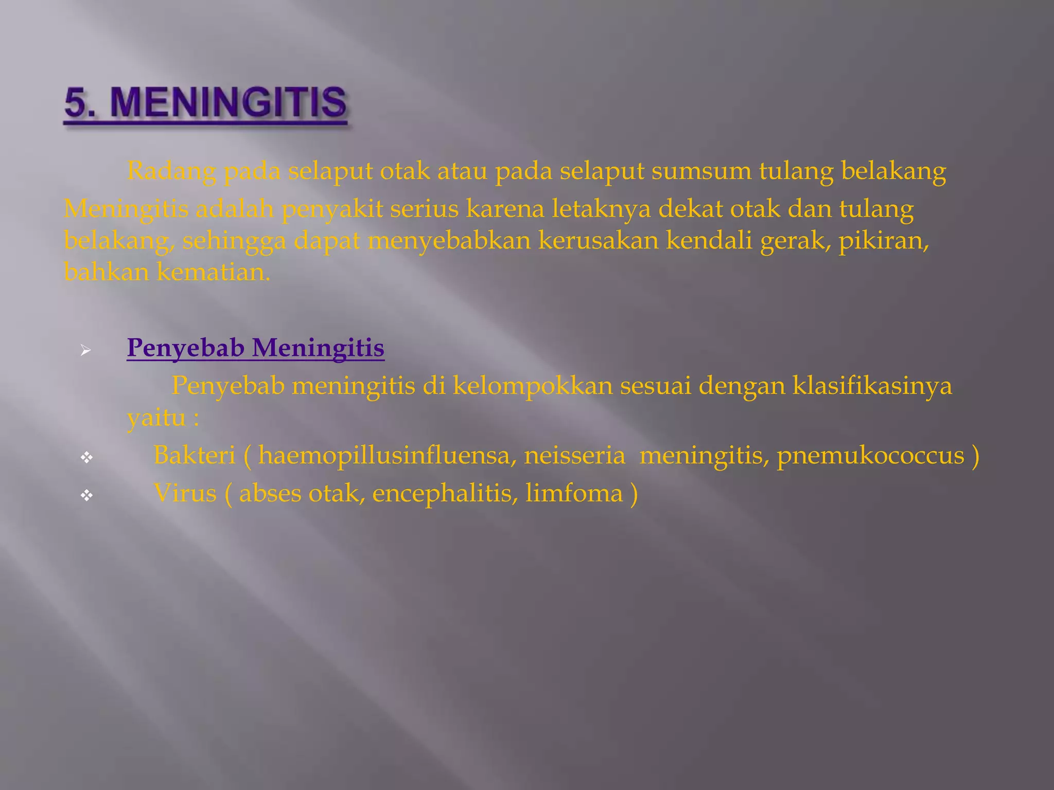 Penyakit pada syaraf | PPTX