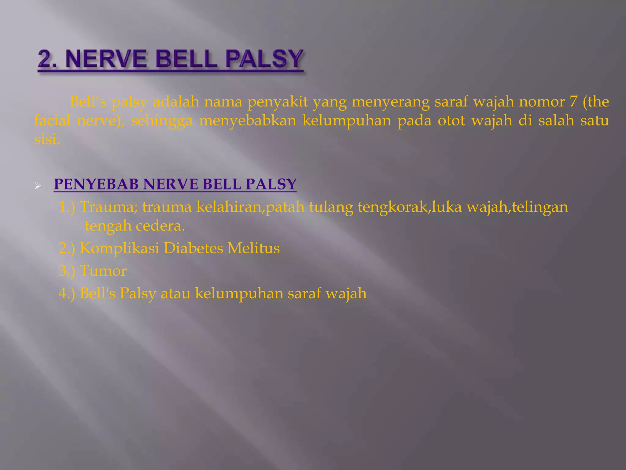 Penyakit pada syaraf | PPTX