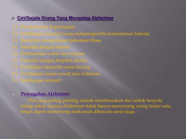 Penyakit pada syaraf | PPTX