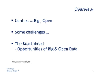 BIG Data Open Data - Opportunities | PPT
