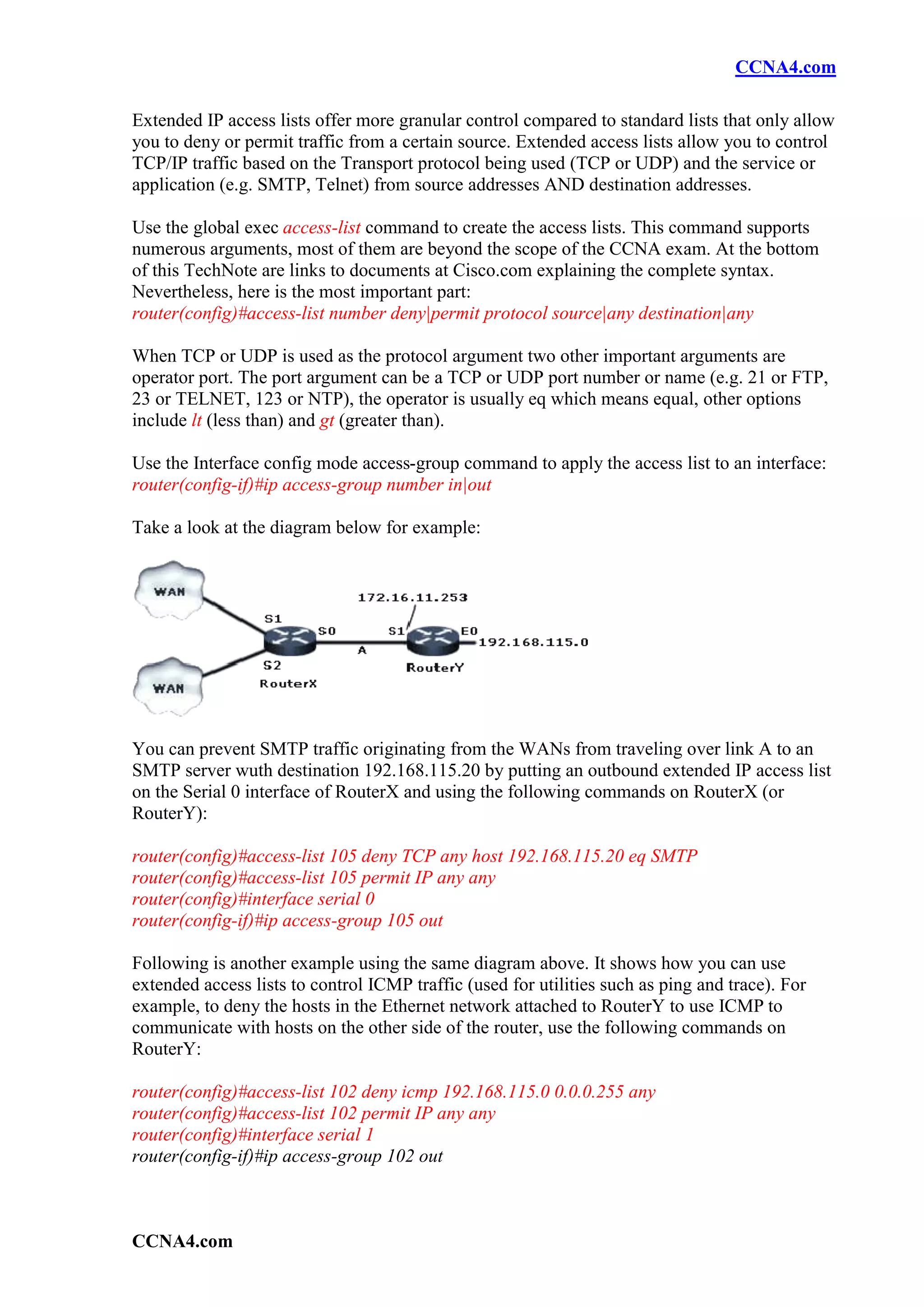 Ip Access Lists | PDF