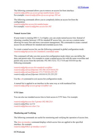 Ip Access Lists | PDF