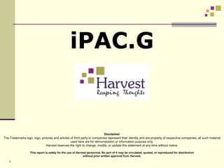 iPAC.G | PPTX