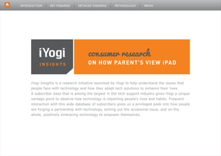 33% parents say “iDo!” to iPad for their kids - iYogi | PDF | Tablets and E-readers | Consumer ...