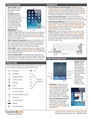 Ipad ios7-cheat-sheet | PDF