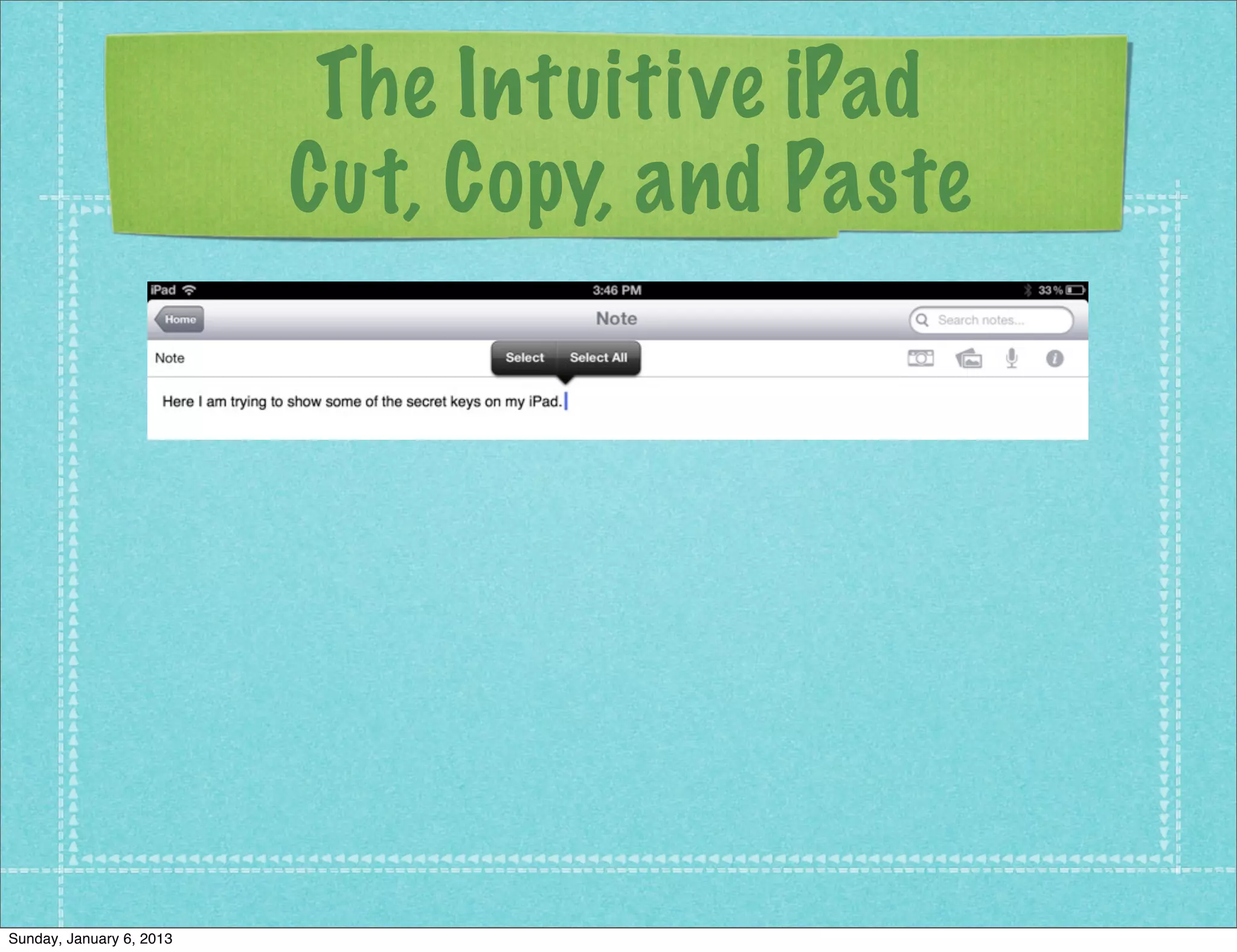 iPad 101 Presentation