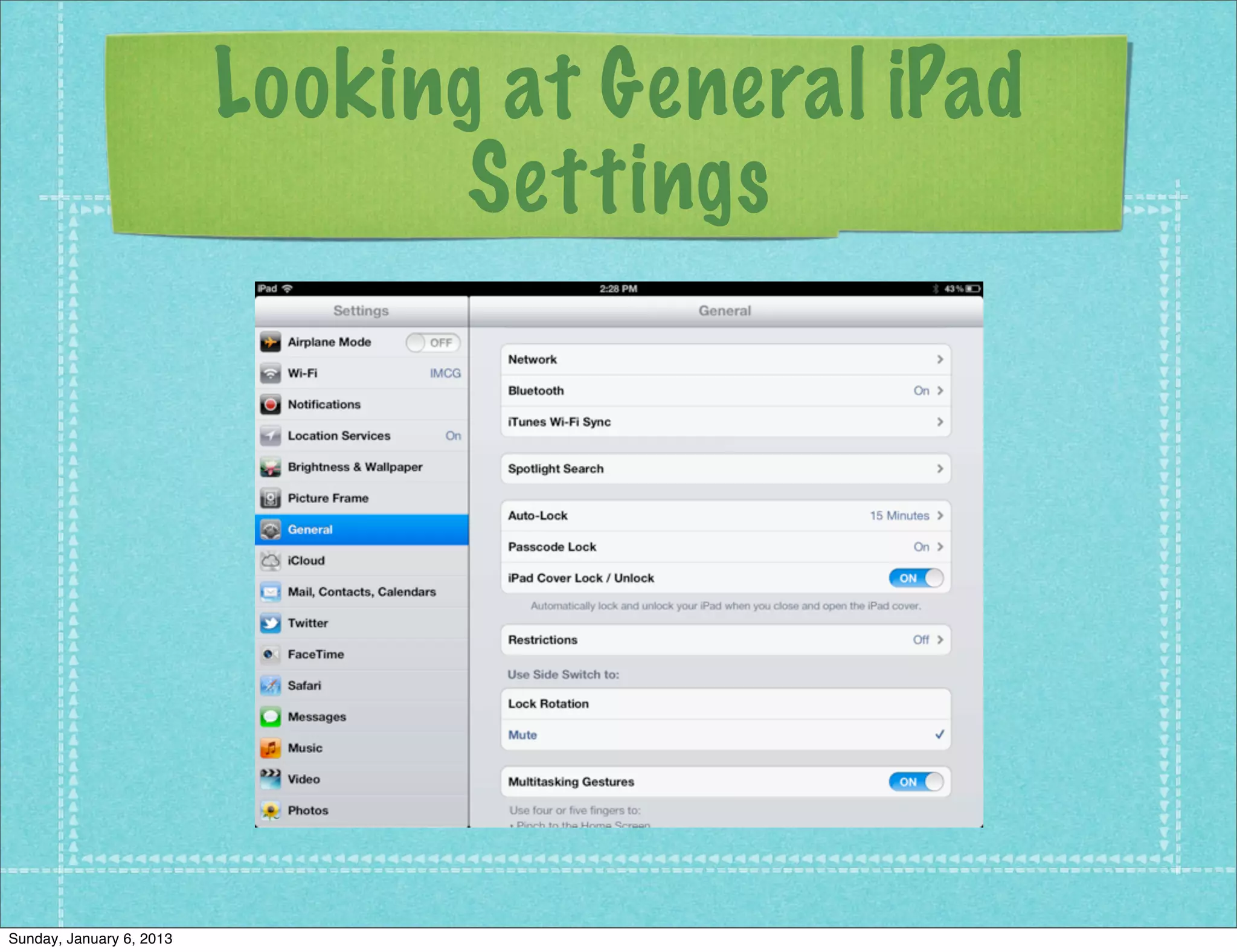 iPad 101 Presentation
