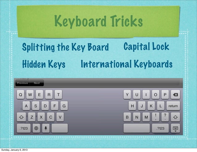 iPad 101 Presentation