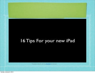 iPad 101 Presentation