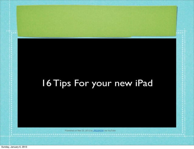 iPad 101 Presentation