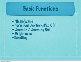 iPad 101 Presentation